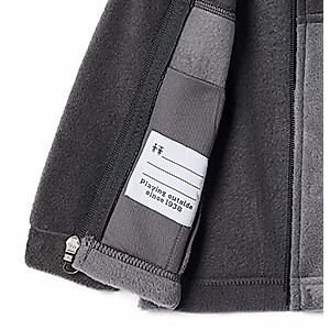 Columbia Kid's Steens Mt II Fleece Jacket, Soft Fleece with Classic Fit Outerwear, City Grey/Shark, 18/24