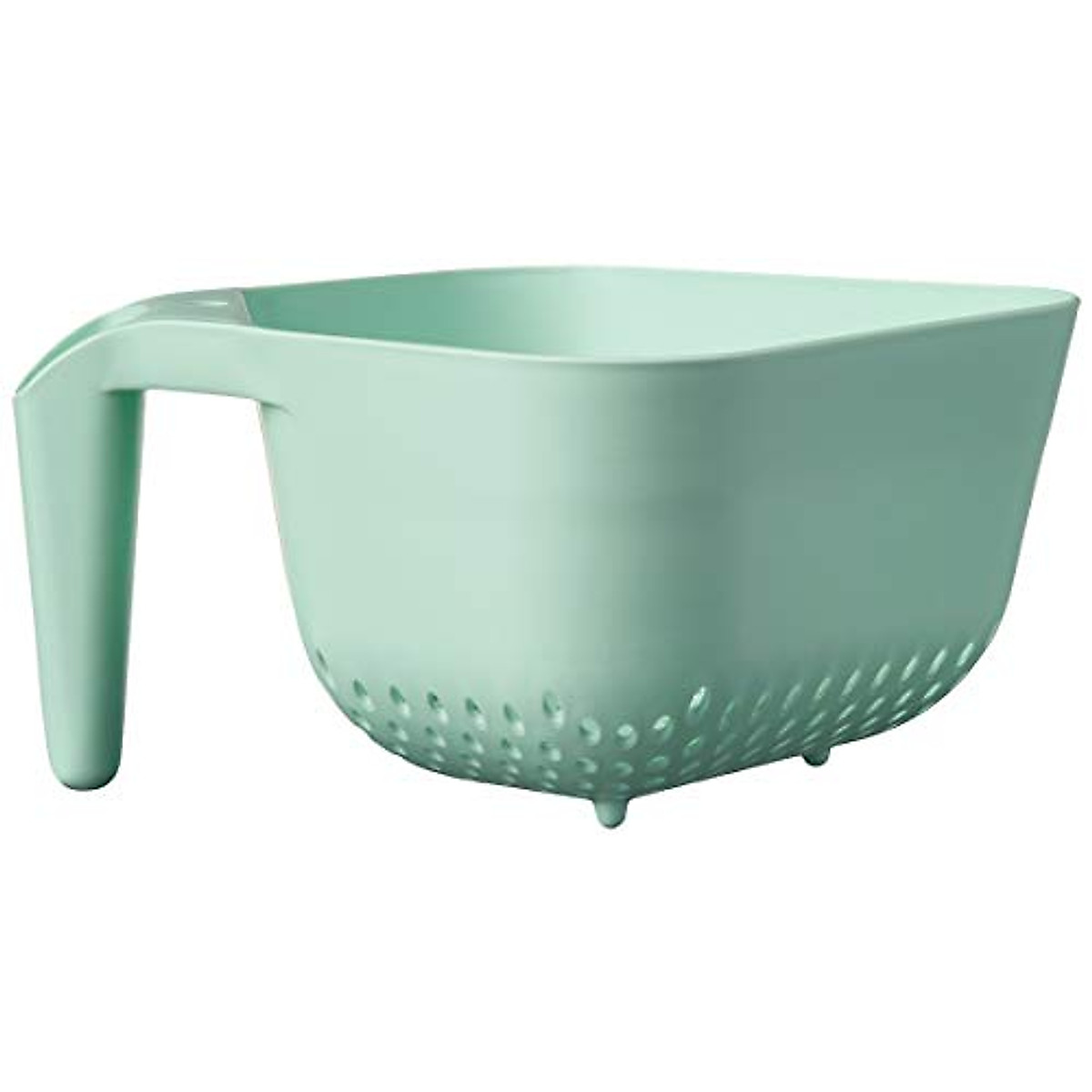 Tovolo Tovolo 3 Quart Colander BPA Free Food Safe Plastic Strainer with Handle Heavy Duty Heat Resistant Pasta and Veggies Kitchen Drainer Steam Basket Dishwasher Safe, Mint