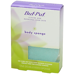 Buf-Puf Body Sponge, Bath Sponge, Dermatologist Developed, Cleanses Skin of Dirt, and Excess Oil, Reusable, Exfoliating, 5 Count