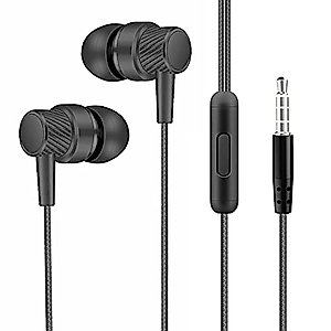 Iryreafer Wired Earbud Intelligent Noise Reduction Powerful Bass Ergonomic 3.5mm HiFi in-Ear Sports Gaming Earbud for Running Earbud