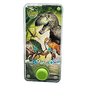 Water Games Handheld Water Ring Toy for Kids - 3 Pack of Dinosaur Water Ring Toss Toy, DinoHoop