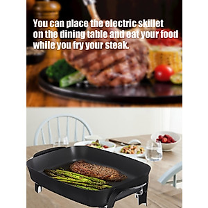 16 inch Nonstick Electric Skillet - Roasts, fries, grills, stews, bakes, and makes one-dish meals.