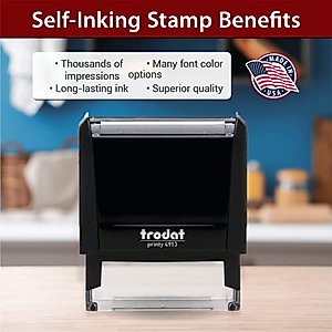 Personalized The Duncans Self-Inking Address Stamp and Ink | Custom Self-Inking Address Stamp with Name | Personalized Couples Address Stamps | Custom Rubber Address Stamp