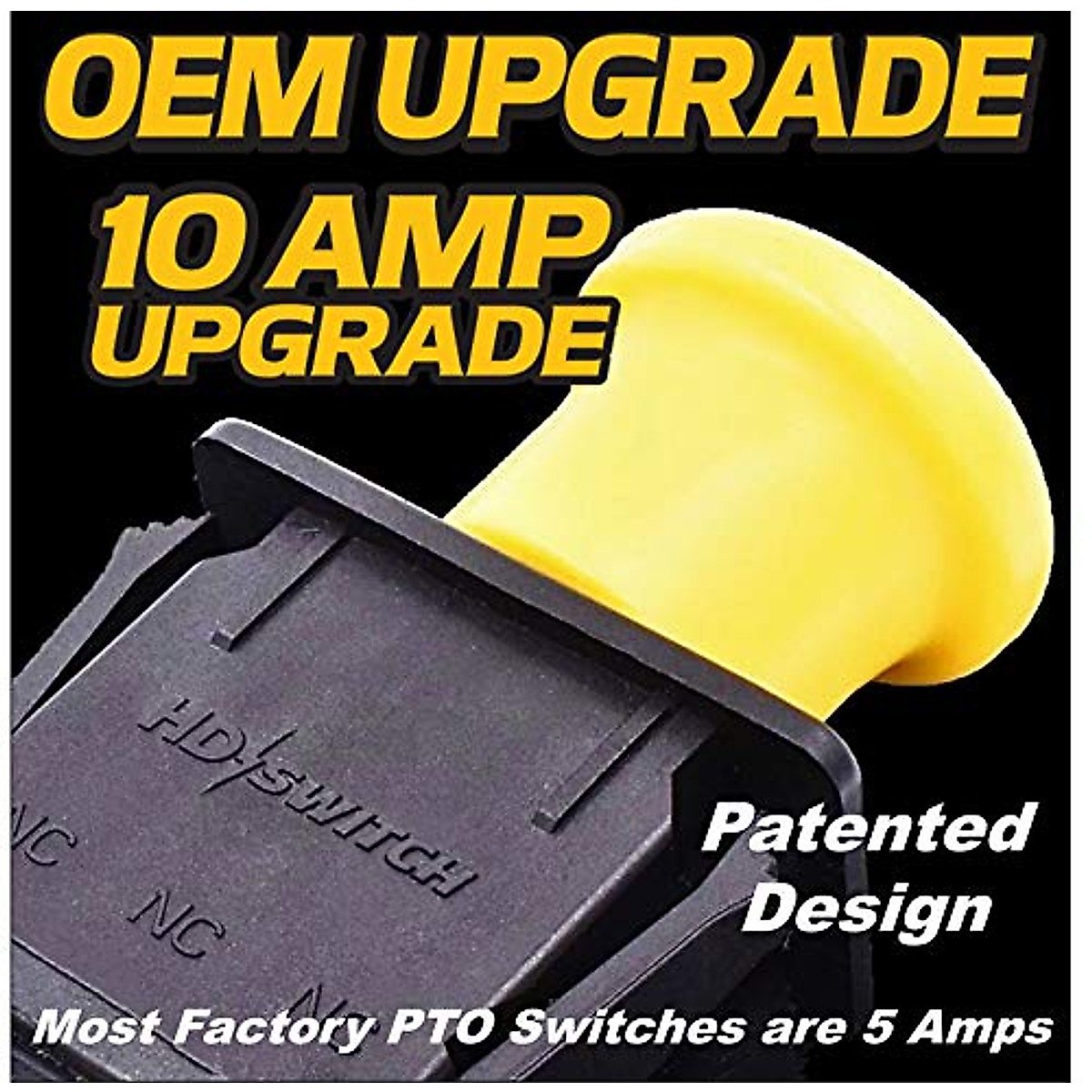 HD Switch - Clutch PTO Switch Replaces Husqvarna Craftsman 582107601 107601 582107604 GT48 TC238 GT2254 LGT2554 LGT2654 YT42 YT46 YT48 YTH2348 YTH24 YTH2448 TC TS Series - Free 10 AMP OEM Upgrade