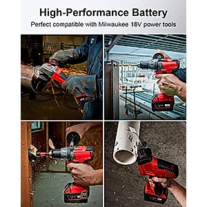 Aoasur 6-Pack 6.0Ah 18V Battery Replacement for Milwaukee M - 18 Battery
