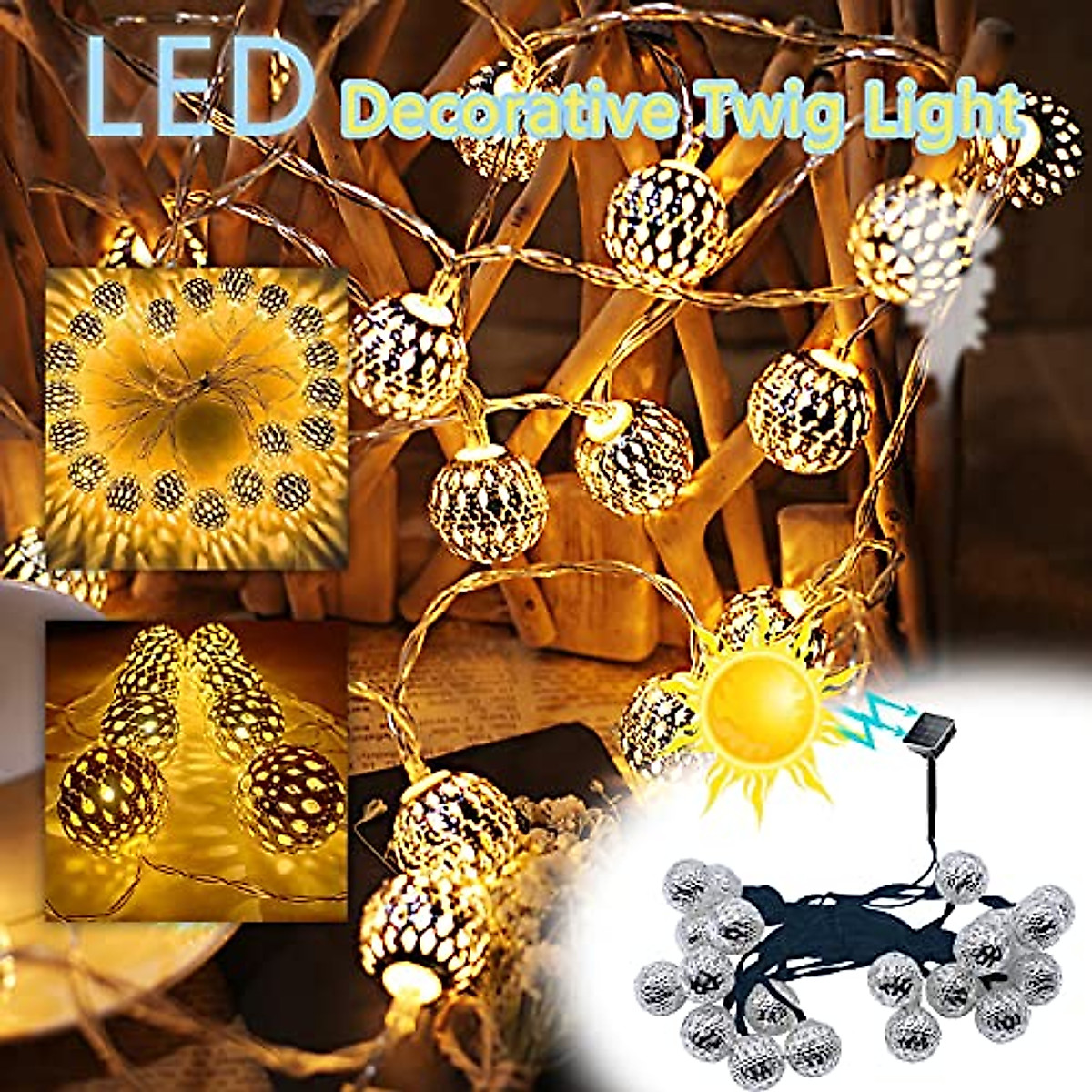 String Garden Decoration Outdoor Patio Led Waterproof Decorative Lights Lights Home Decor Cool Christmas Lights Outdoor C9