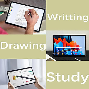 Tab S7 Pen Stylus T870 T875 S Pen Replacement Touch Pen for Samsung Galaxy Tab S7 Pen SM-T870 T876B Tab S7+ S Pen T970 SM-T976B Pen with Free 5 Tips (Mystic Black)