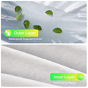 YINOK SUV Car Cover (191-207 inches) - Universal Fit, Waterproof, Dupont Oxford, All Weather, Hail Protector, Sun Protection, Door Zipper