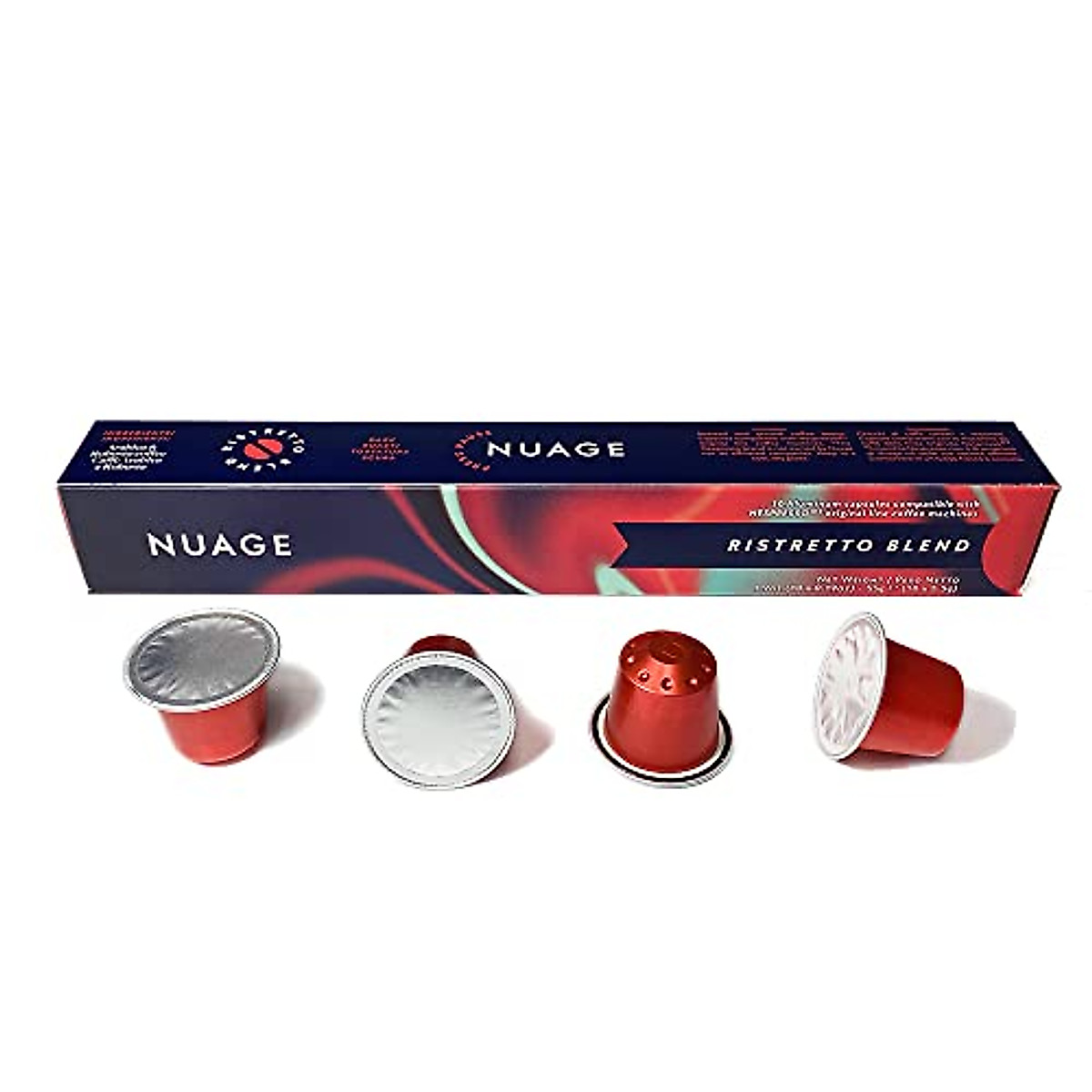 Nuage Coffee Espresso Capsules Original Line, 50 Pods Variety Pack, Aluminum Coffee Capsules Compatible with Nespresso OriginalLine Machines NOT VERTUO COMPATIBLE