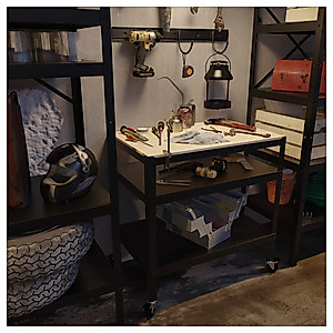 IKEA Bror Utility Cart, Black, Pine Plywood