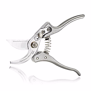 TONMA [Made in Japan] Pruning Shears 8 Inch Professional Bypass Garden Scissors Secateurs, Premium Quality Japanese Gardening Tools Plant Hand Pruner Garden Clippers with Ergonomic Handle