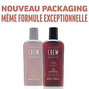 American Crew Shampoo, Conditioner & Body Wash for Men, 3-in-1, 33.8 Fl Oz