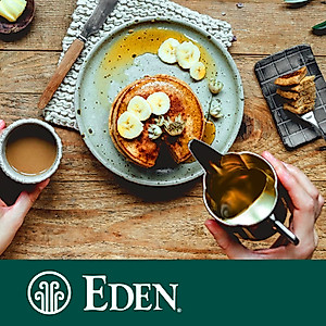 Eden Organic Traditional Barley Malt Syrup, Whole Grain Liquid Sweetener, 74.5% Maltose, Non-Diastatic, Non-GMO, 20 oz Glass Jar