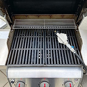 MOASKER 15-1/4" 7636 Grill Flavorizer Bars for Weber Spirit II E-310 S-310 E-320 S-320, Porcelain-Enameled Heat Plates for Weber Spirit E/S-310, E/S-320 Series Model (with Front Control Knobs), 67046