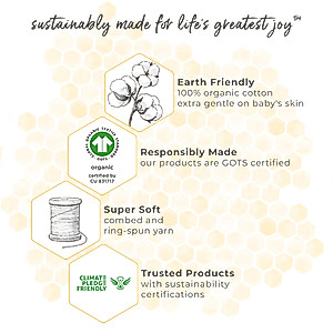 Burts Bees Baby Infant Burp Cloths, 100% Organic Cotton Extra Absorbent Soft Fabric Drool Cloths, 5-Pack Newborn Must-Have Essential Large Burping Cloths, One Size 17 x 11.75 Inches