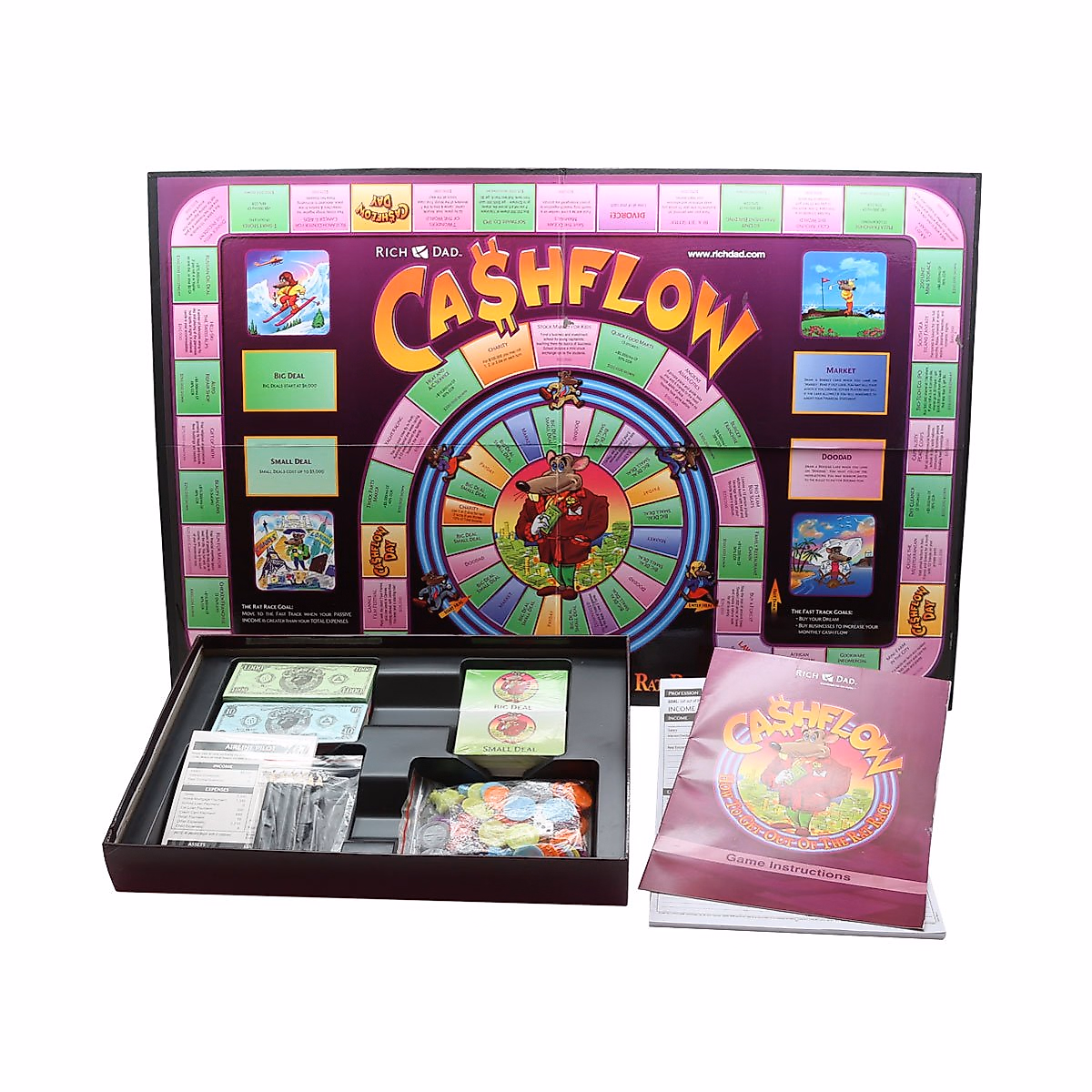 CASHFLOW 101 & CASHFLOW 202 INVESTMENT BOARD GAME - BY ROBERT KIYOSAKI FROM RICH DAD POOR DAD