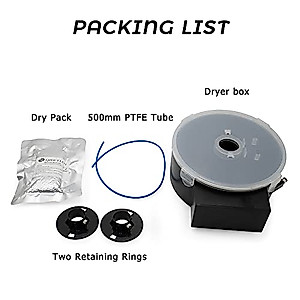 R QIDI TECHNOLOGY Filament Dryer Box, Filament Storage Box for 3D Printer Filament, Keeping Filaments Dry During 3D Printing, Compatible with 1.75mm PA12-CF, PLA, PETG, ABS, UltraPA, S-White, etc