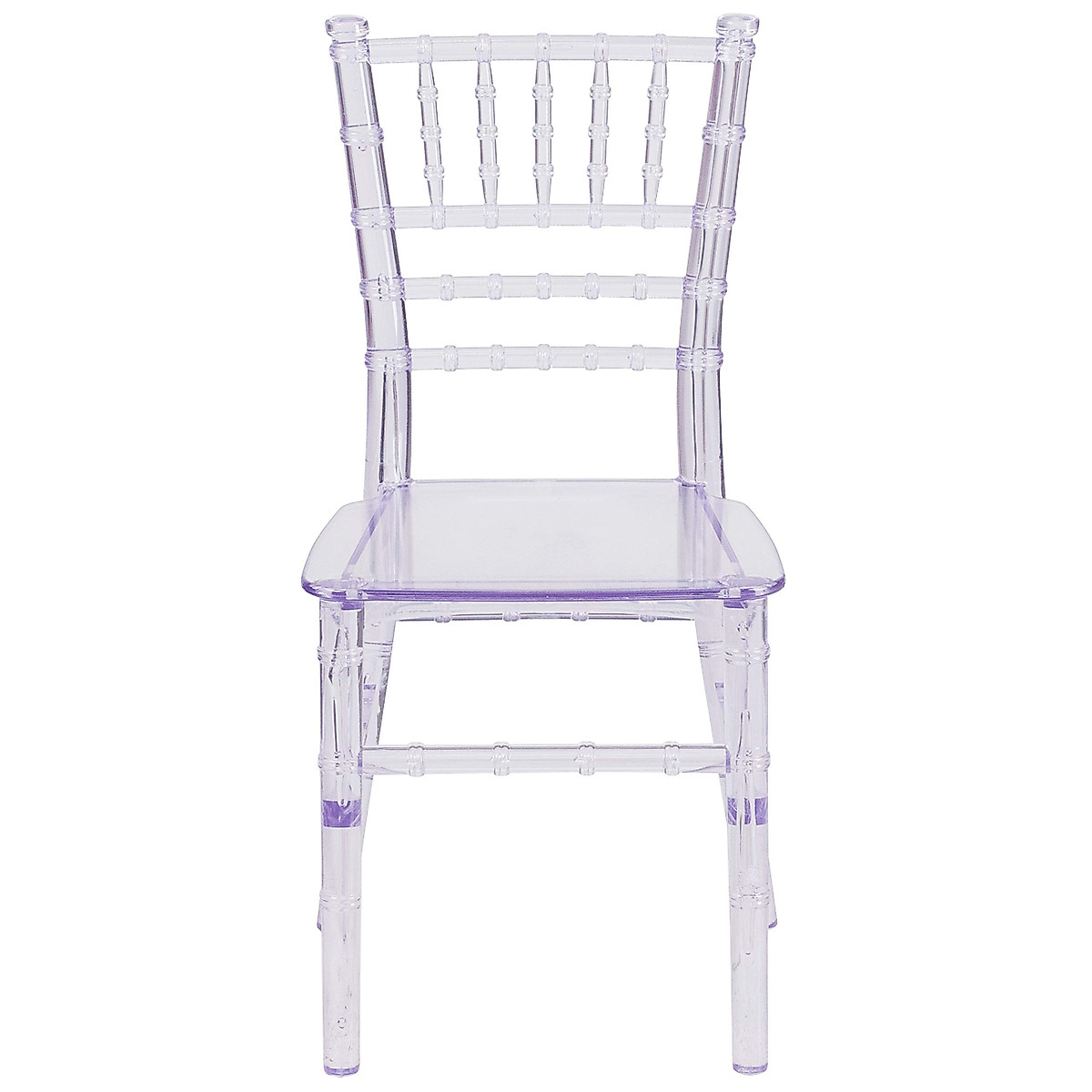 BizChair 10 Pack Child’s Transparent Crystal Resin Party and Event Chiavari Chair for Commercial & Residential Use