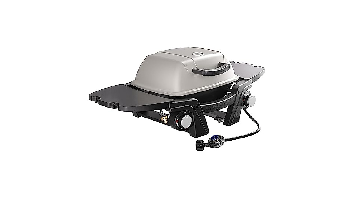 Portable 2-Burner Gas Grill 24000BTU for Outdoor BBQ | Upesitom