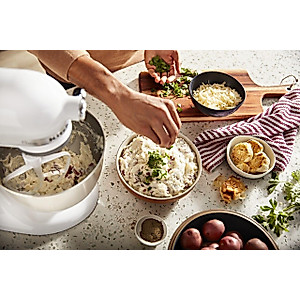 KitchenAid Classic Series 4.5 Quart Tilt-Head Stand Mixer K45SS, White