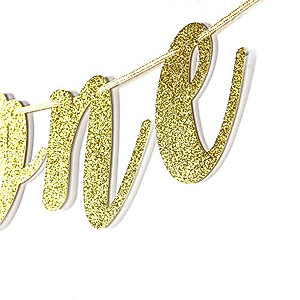 INNORU # Done Banner - Gold Glitter Congrats Grad Sign, Senior, College Graduation Party Decorations Supplies