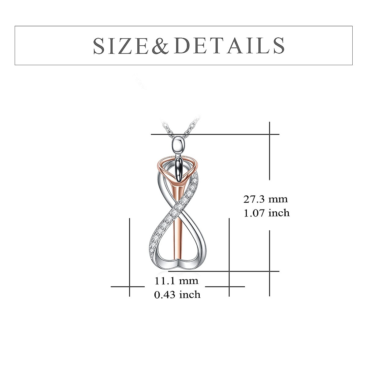 YFN Couple Hug Necklace Sterling Silver Anniversary Pendant Couple Jewelry Anniversary Valentines Day Birthday Gifts for Her Women Men