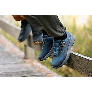 Icebug Womens Haze RB9X GTX Trail Hiking Shoe with Traction Sole, Ash/Steelblue, L07.5