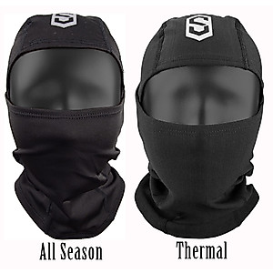 Sports Unlimited Adult Thermal/All Season Football Hood, Adult Balaclava Mask, Wear Under Helmet, Snowboarding & Snow Ski