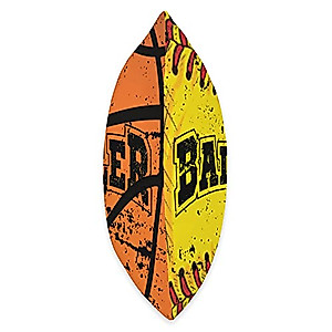 Ball Girl Funny Basketball Softball Girl Throw Pillow, 18x18, Multicolor