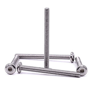 M5-0.8 x 50mm Hex Socket Head Cap Screws, 304 Stainless Steel 18-8, Flat Countersunk Machine Screws for Furniture, Binding, Machinery, Automotive, DIY Projects, 30 PCS