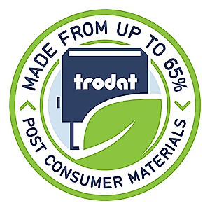 Trodat Stamp 4912 Office Printy with English Text RETURN to SENDER – Self Inking, Red and Blue Ink, Impression Size 3/4" x 1-7/8"