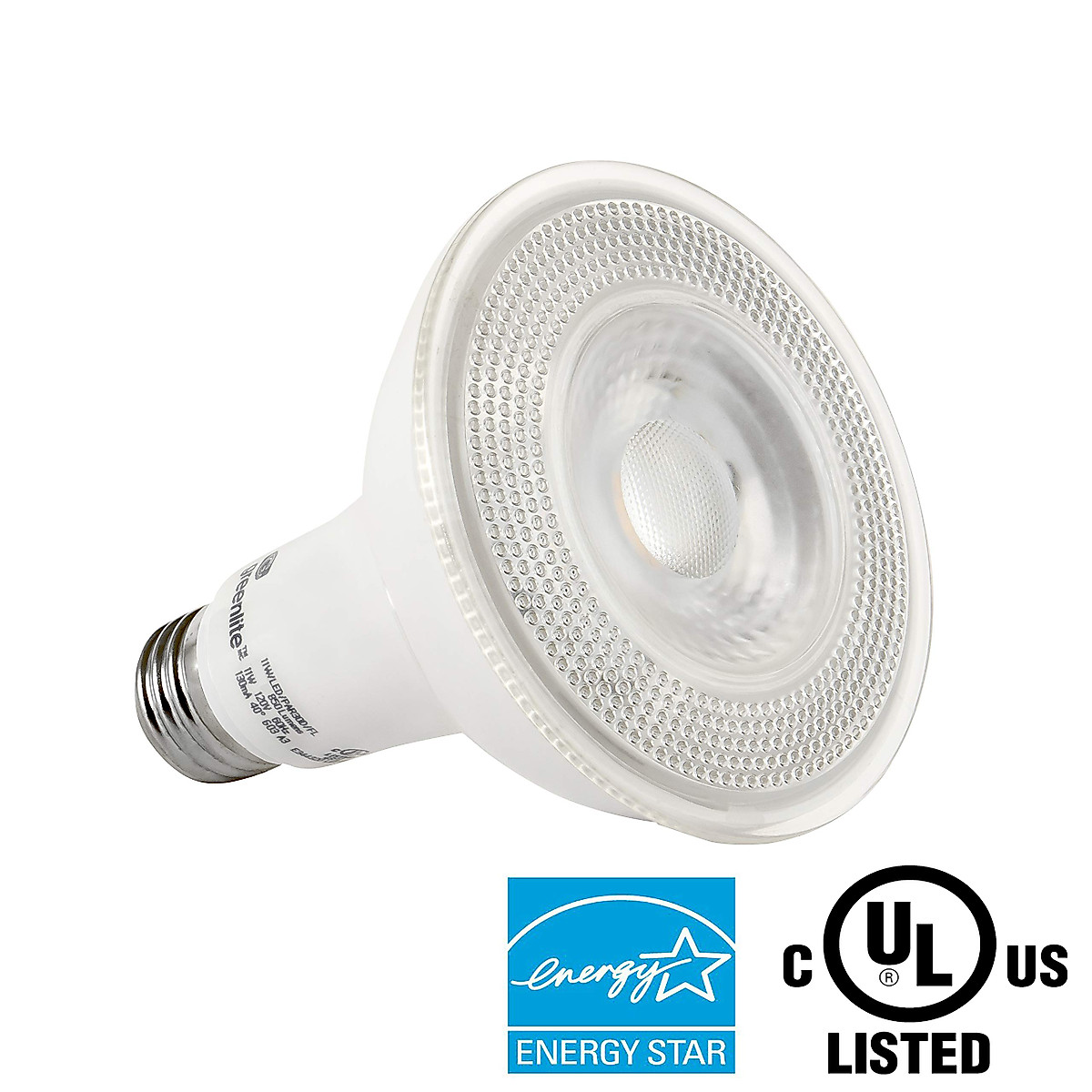 Greenlite LED PAR30 Long Neck Dimmable Flood Light Bulb, 11W (75W Equivalent), 850 Lumens, 2700k Soft White, Indoor/Outdoor, Weatherproof, 120V, Energy Star, (2 Pack)