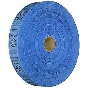 2000 Blue Smile Single Roll Consecutively Numbered Raffle Tickets