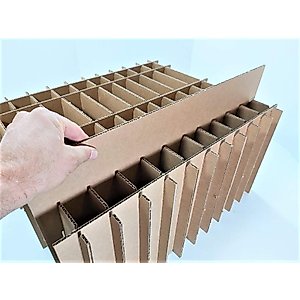 Tek Source Solutions Universal Motherboard Shipping & Storage Box Kit – Slotted Moving Boxes with Trays, Protective Corrugated Cardboard Packing Boxes, Foam Shock Protection Shell, Pack of 1