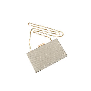 Rucavono Gold Clutch,Women's Evening Handbags Gold Clutch Purses For Women Evening Gold Evening Crossbody Shoulder Bag For Wedding Party Bridal Prom