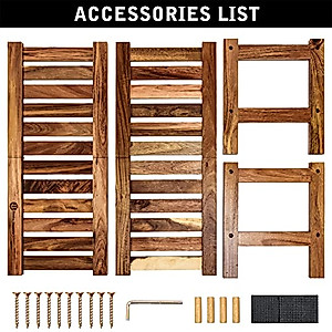 Bambu Masster Shoe Rack,100% Natural Acaia Wood Shoe Rack,Entryway Shoe Rack,Stackable,Small Shoe Rack,Shoes Rack,Shoe Stand Free Standing Shoe Racks.