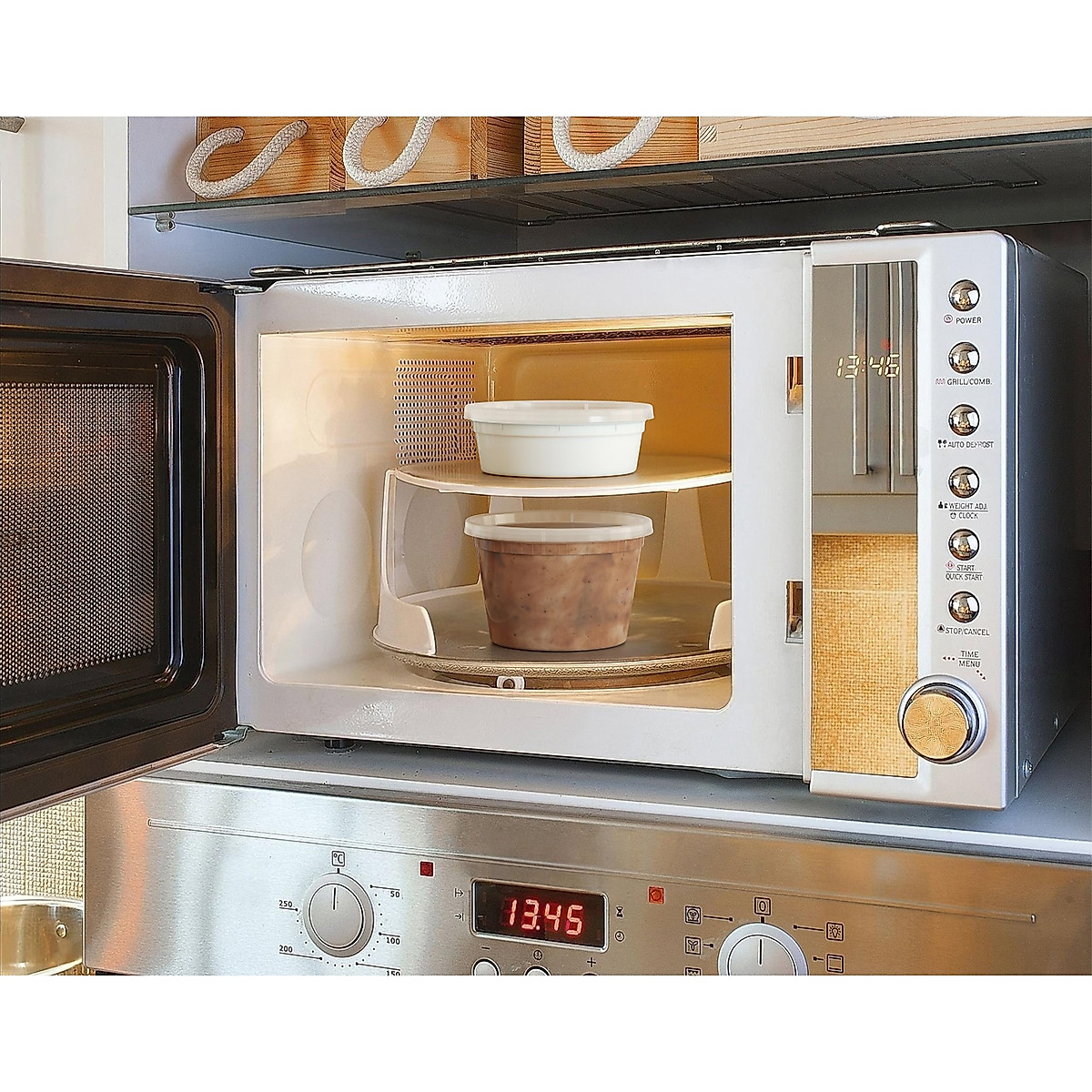 Exquisite Disposable 8 oz Plastic Containers With Lids - 48 Pack - Leak Resistant, Stackable, Microwave & Freezer Safe - Clear Rectangular Deli Containers