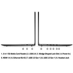 Dell Vostro 14 3400 14" Business Laptop Computer, Intel Core i5-1135G7 (Beat i7-1065G7), 16GB DDR4 RAM, 512GB PCIe SSD + 1TB HDD, 802.11AC WiFi, Bluetooth 5.0, Black, Windows 11 Pro