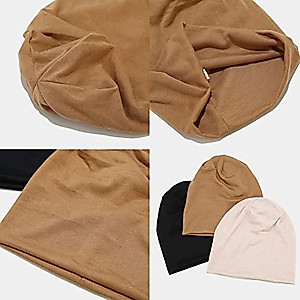 Tergy 12 Pieces Unisex Beanie Hats for Men Women Slouchy Beanie Hip-Hop Caps Lighweight Soft Skull Caps for Chemo Sleep (Polyester, Multicolor)
