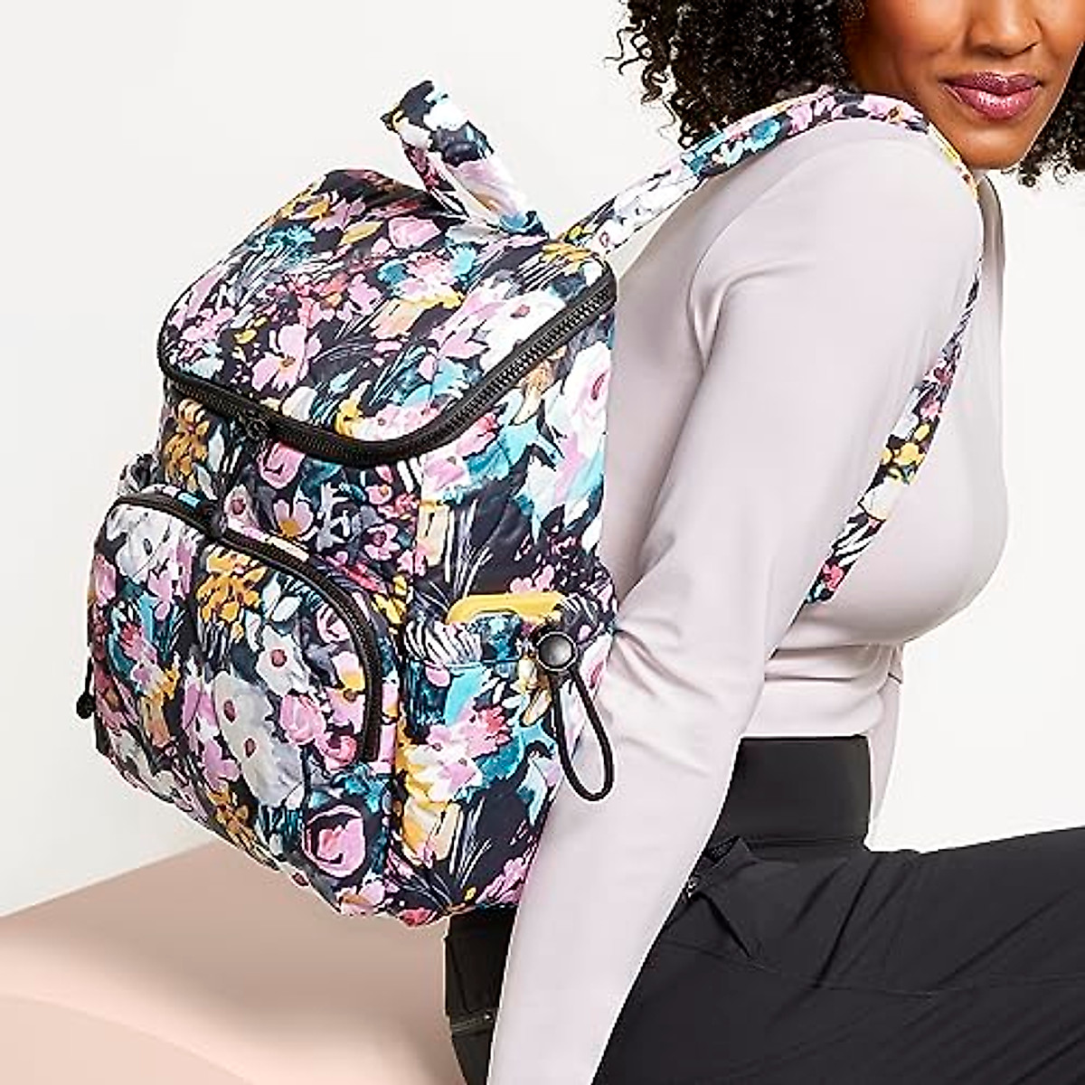 Vera Bradley Featherweight Backpack, Fresh-Cut Floral Lavender