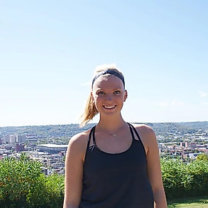 Sweaty Bands Womens Girls Headband - Non-Slip Velvet-Lined Exercise Hairband - Wicked Navy