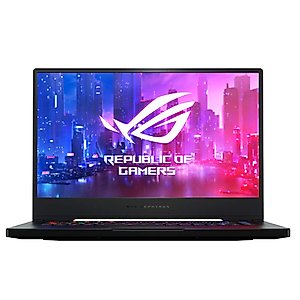 ASUS ROG Zephyrus M Thin and Portable Gaming Laptop, 15.6” 144Hz Full HD IPS, NVIDIA GeForce GTX 1660 Ti, Intel Core i7-9750H, 16GB DDR4 RAM, 512B PCIe SSD, Per-Key RGB, Windows 10 Pro, GU502GU-XB74