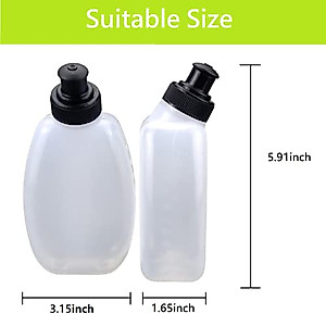 HECHZSO 2x10 oz BPA-Free Water Bottles for the Running Hydration Belt, Fuel Belts Replacement Bottle Set for Marathon Walking Hiking Cycling Trail Skiing (2 PACK) (2x10 oz Water Bottles)