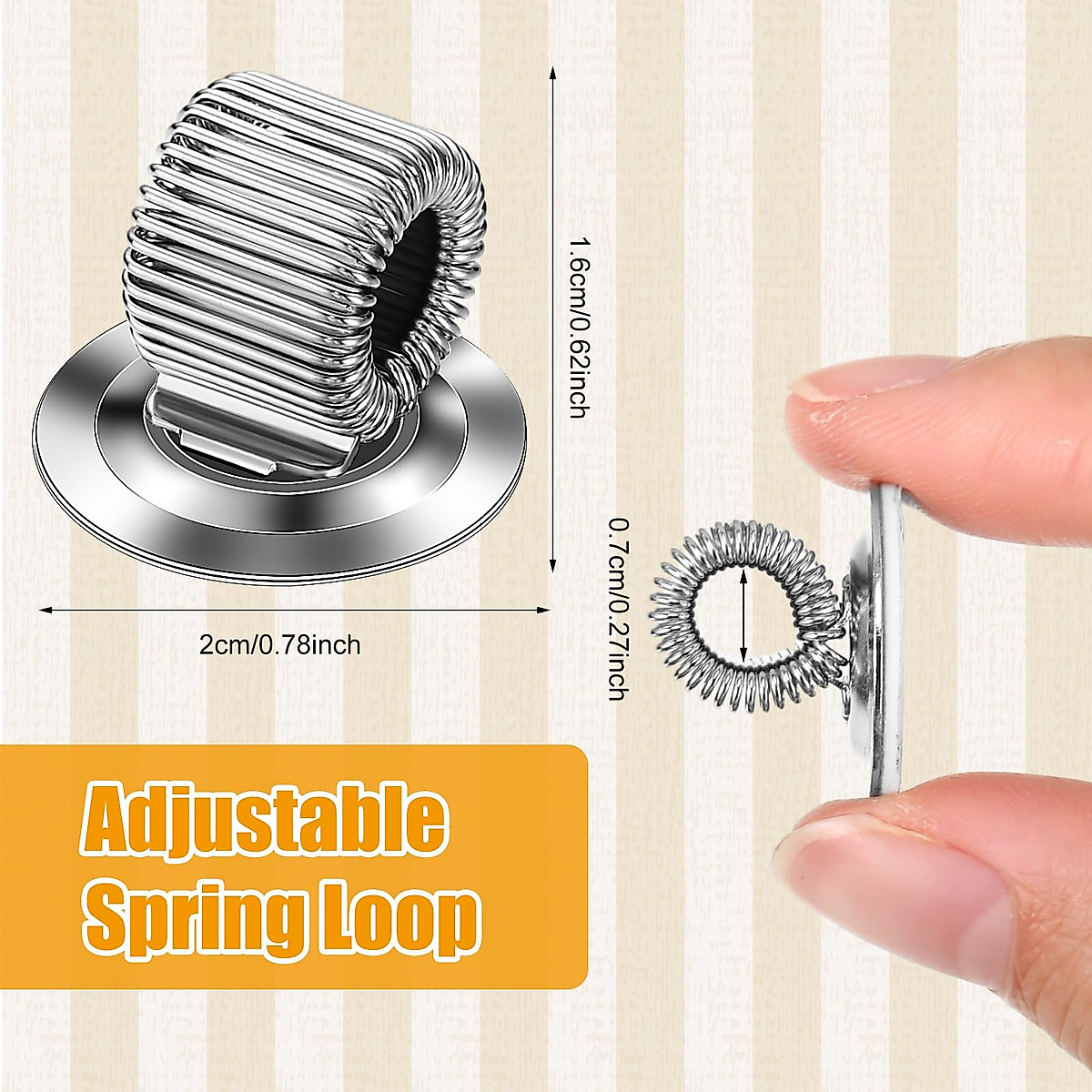 Fulmoon 24 Pcs Pen Holder Clips Manganese Steel Pen Holder Self Adhesive Pen Pencil Organizer with Adjustable Spring Loop for Refrigerator Whiteboard Erase Board Bulletin Map Home Office (Silver)