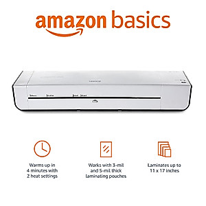 Amazon Basics 9-Inch Thermal Laminator Machine