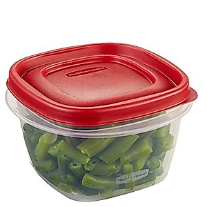 Rubbermaid Easy Find Lids Food Storage Container, 2 Cup, Racer Red