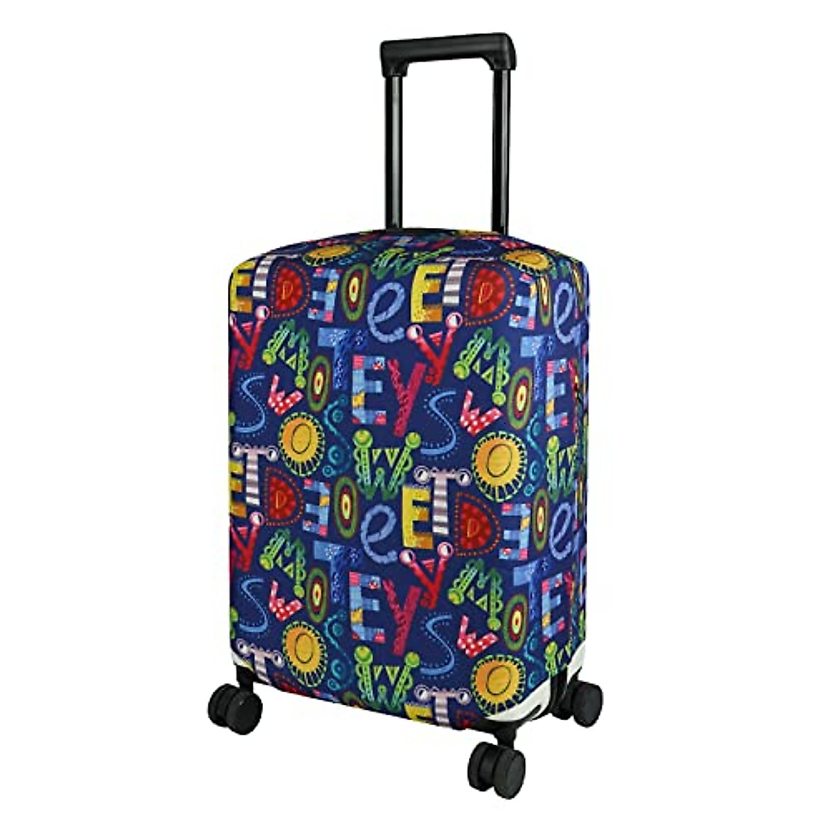 MININOVA Travel Luggage Cover Suitcase Protector Fits 27-30 Inch Luggage, Alphabet L