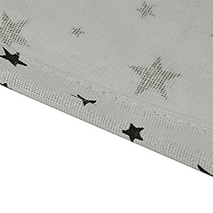 uxcell Fabric Star Pattern Household Desktop Makeup Sundries Storage Box Basket Closet