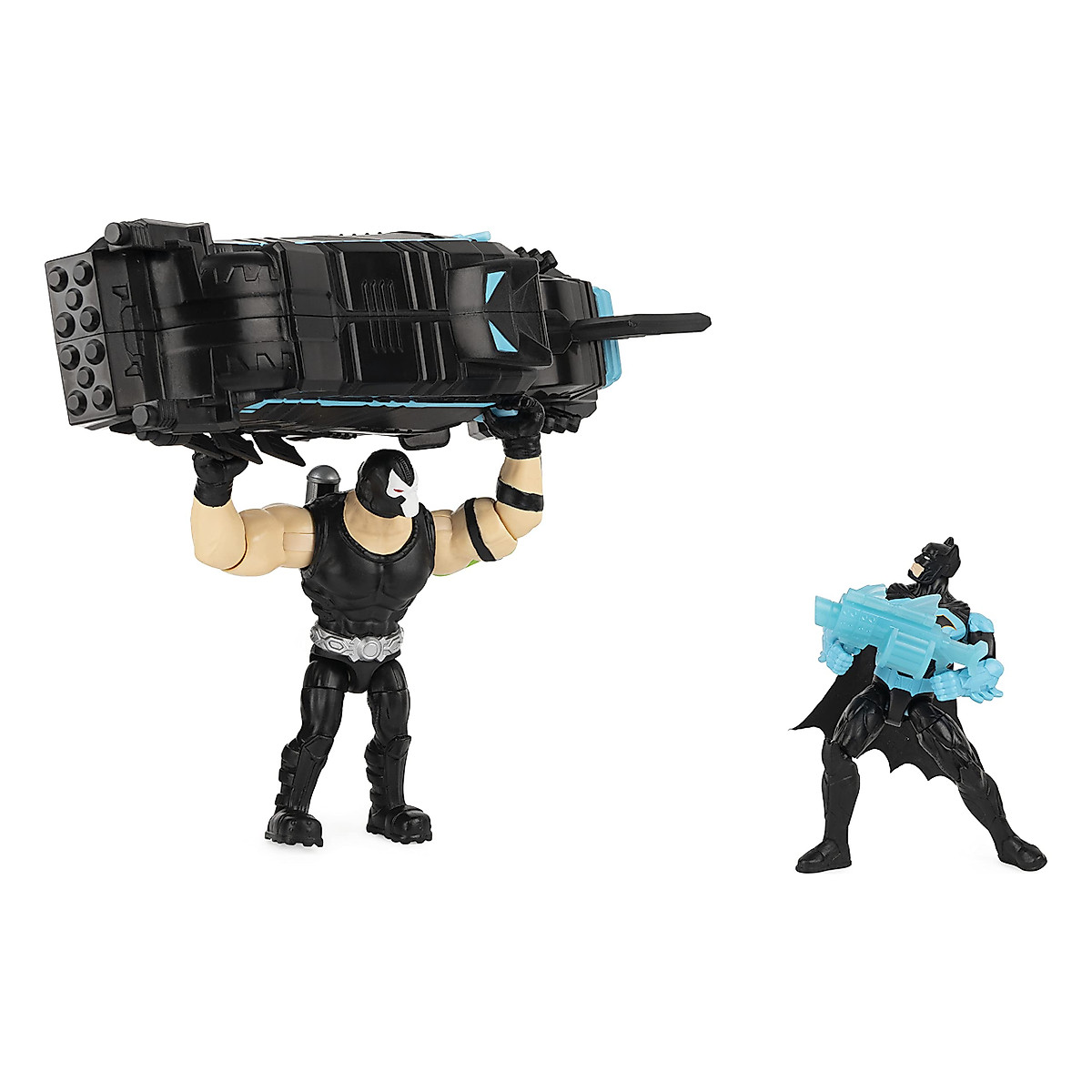 DC Comics Batman Moto-Tank Vehicle with 4-inch Bane Action Figure and Exclusive Batman Action Figure, Kids Toys for Boys