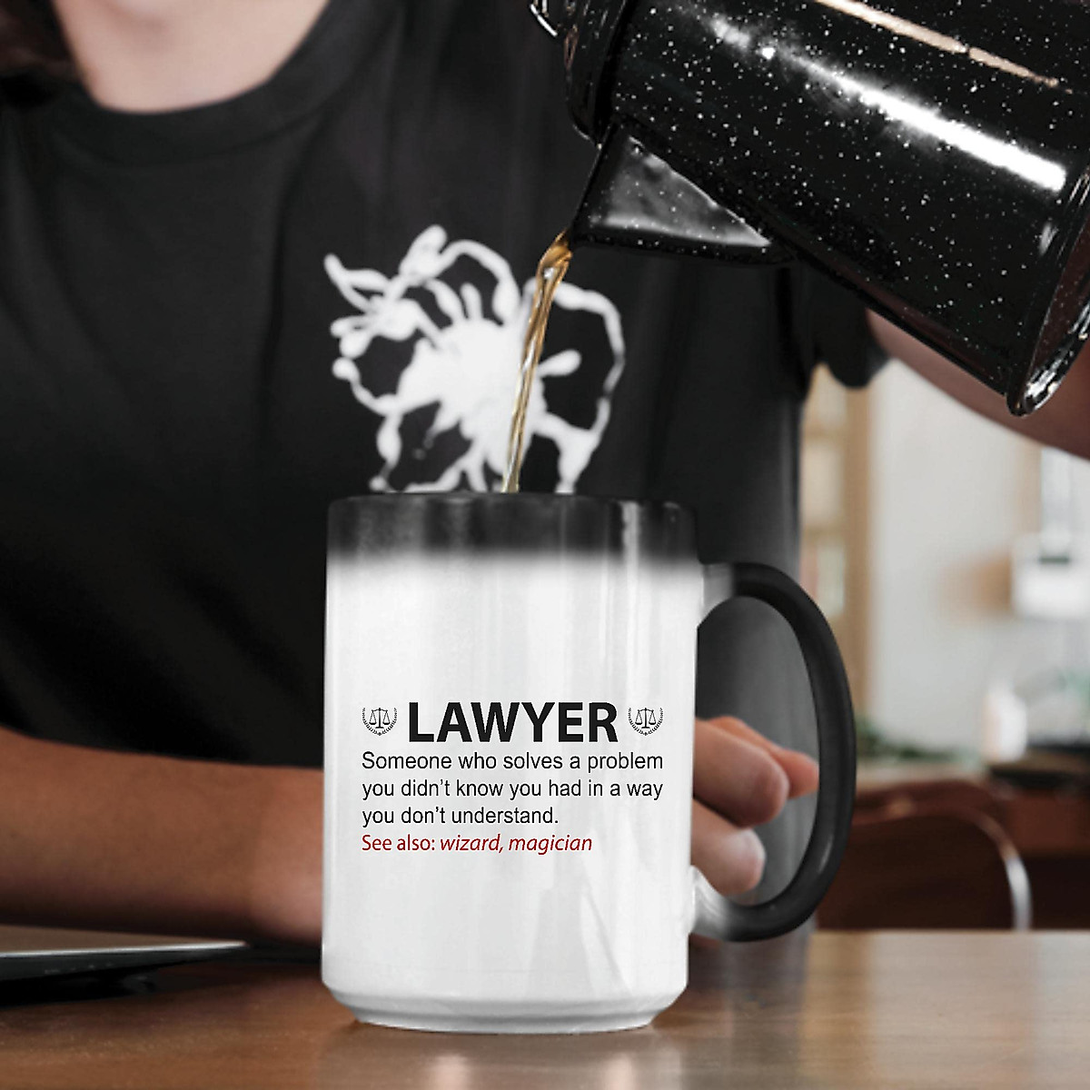 Law Meaning Definition Gift for Lawyers 11oz 15oz Color Changing Mug